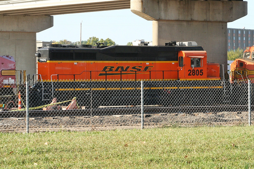BNSF 2805 in a GP30 shell